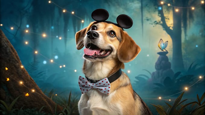 Make a unique disney pet portrait by Tokushin | Fiverr