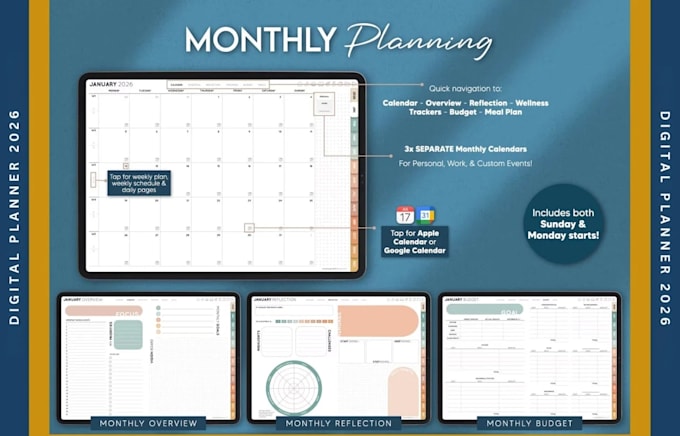 Send 2026 digital planner all in one goodnotes notability planner by ...
