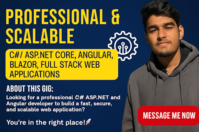 Develop c sharp asp dot net core angular full stack web apps by Sultanhaider792 | Fiverr