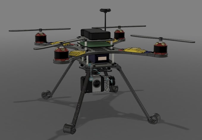 Design 3d drone models, drone prototype with accurate details for ...
