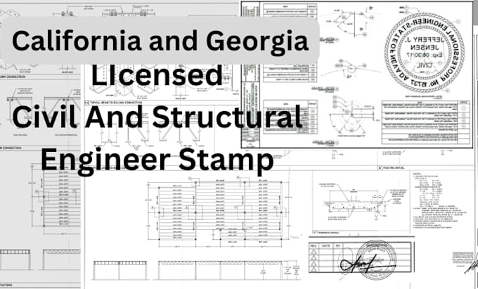 Review stamp as licensed civil and structural engineer in california and georgia by Sntgeorge ...