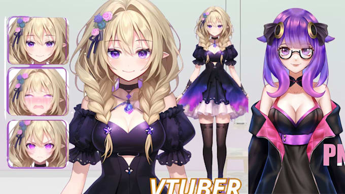 Design rigging live 2d model live2d vtuber studio 2d vtuber avatars ...