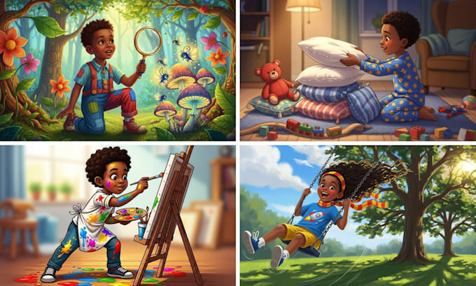 Children story book illustration children story book illustration ...