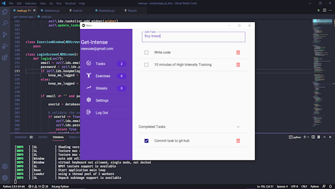 Develop efficient python gui projects, tkinter, kivy, kivymd, pyqt, pyside, flet by Scottnock ...