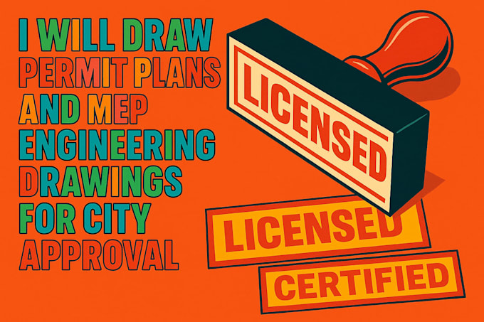 Draw professional permits plans and mep engineering drawings for city approval by Janeco90 | Fiverr
