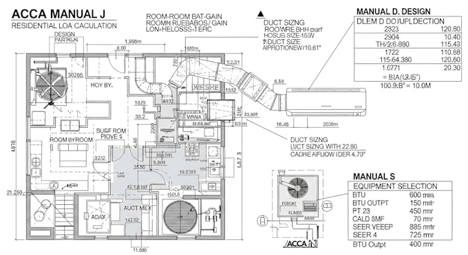 Design hvac systems with acca manual j, d, and s load calculations by ...