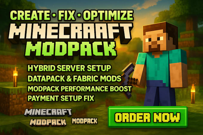 Create, fix crashes, lags optimize mincraft modpack convert forge mod ...