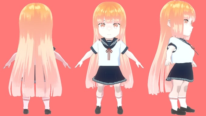 Create, fix, edit and convert custom chibi 3d avatar for vrchat, vroid ...