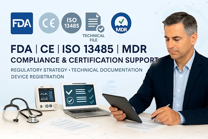 Handle eu mdr ce iso 13485, 27001 fda registration and medical device ...
