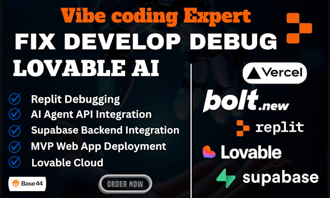 Consertar deploy de app web lovable ai no replit, depurar lovable dev vibe coding com supabase