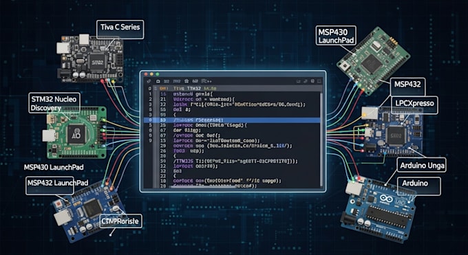 Create embedded c cpp coding for tiva c stm32 msp430 432 nxp lpc arduino boards by Henry_liam42 ...