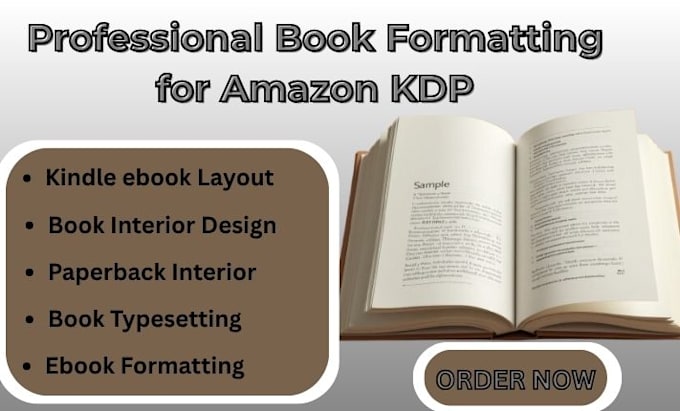 Do book formatting for amazon kdp, typesetting book layout for ebook, and print by Lewyr43 | Fiverr