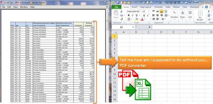 Accurately convert your pdf files into editable excel spreadsheets by ...