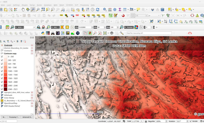 Do terrain analysis and dem mapping with qgis and gee by Geovizrifas ...