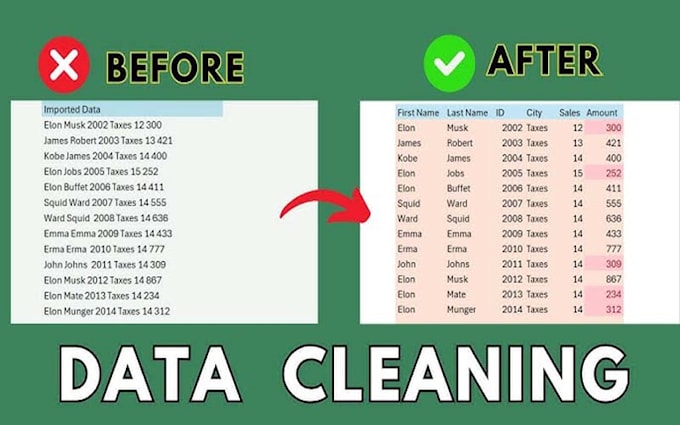 Formate, clean, split, marge excel data by Barunavbordoloi | Fiverr