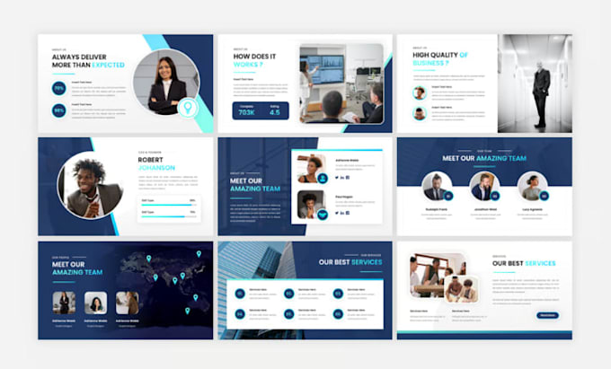 Design professional eye catching powerpoint presentation and investor ...
