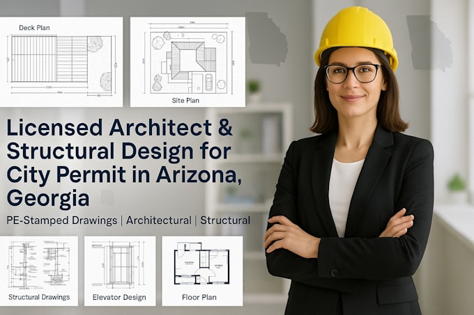 Licensed architect, structural engineer, pe stamp in arizona, georgia ...