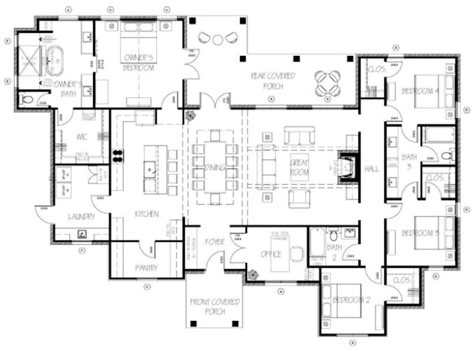 Design floor plans for your home or commercial project by Jk_foley | Fiverr
