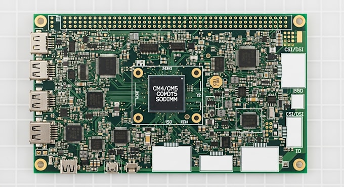 Design pcb for raspberry pi compute module cm4 cm5, cm5 io board ...