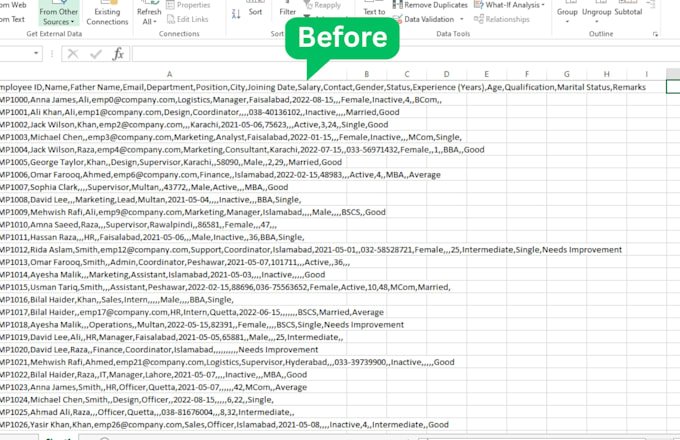 Validate, merge, and organize excel data like a pro by Hassankhan751 | Fiverr