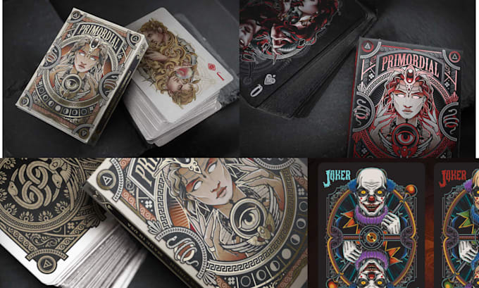 Do custom tarot card design tarot card illustration full deck tarot box ...
