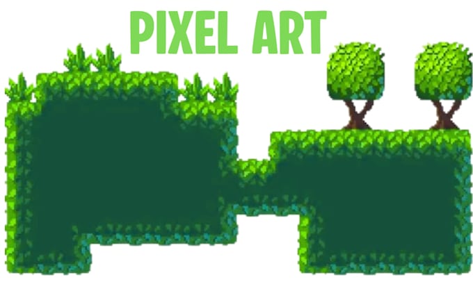 Design pixel art character, sprite sheet, pixel tile set, landscape ...