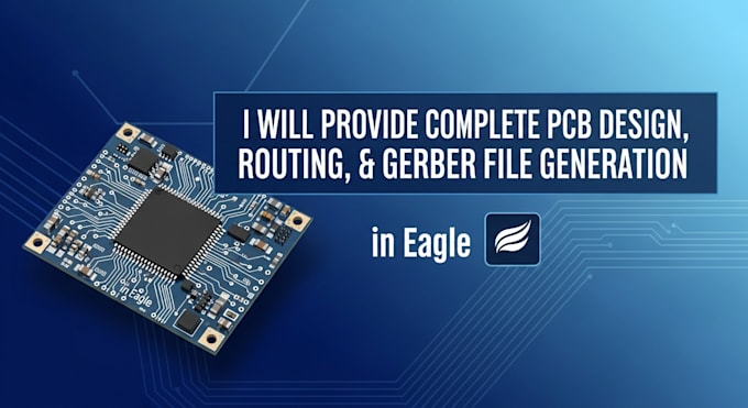 Provide complete pcb design, routing, and gerber file generation in ...