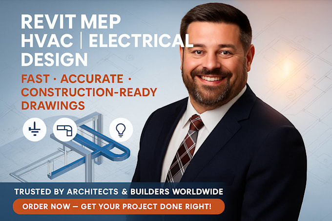 Create revit mep design, hvac layout, lighting plan and electrical ...