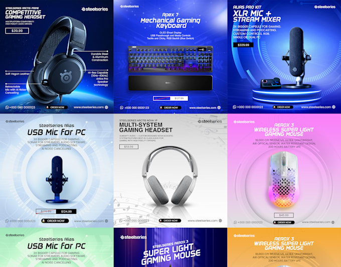 Design high end social media visuals for your tech brand by Gfxhamid ...