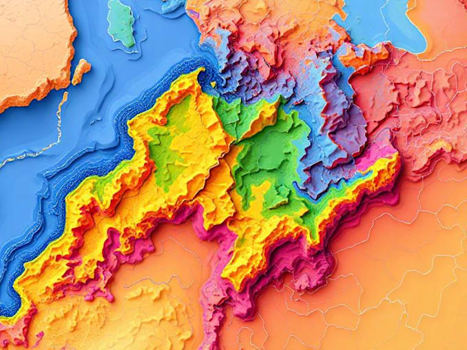 Draw vector map in illustrator by Wyleishams | Fiverr