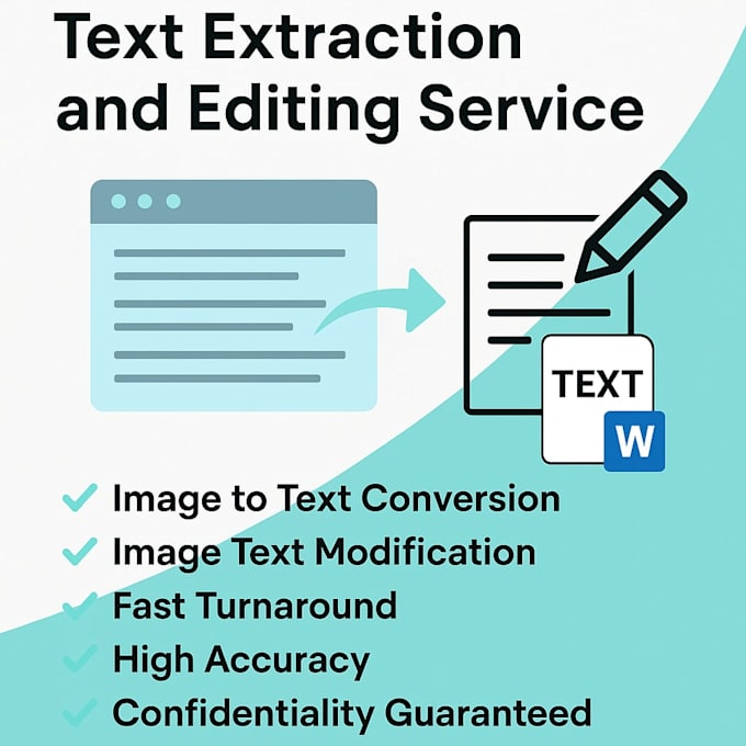 Do images to text and image text change by Adilqadri12 | Fiverr