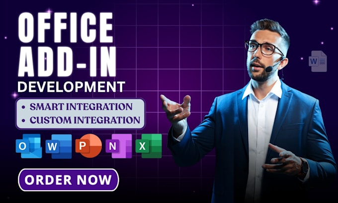 Develop custom office addin plugin for word, excel, or outlook by Ope ...