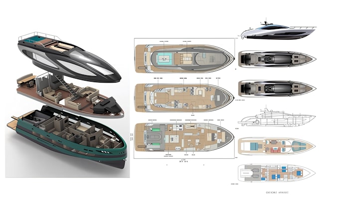 Design marine engineering vessel stability, catamaran as a naval architect by Herry945 | Fiverr
