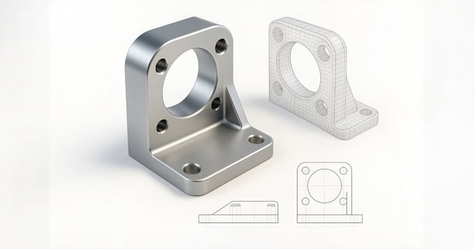 Design and reverse engineer mechanical products, 3d scan to cad, stp ...