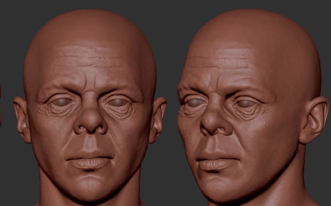 Sculpt realistic 3d head, 3d bust statue, 3d face model, 3d mask for 3d ...