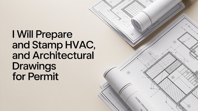 Prepare and stamp mep, hvac and architectural drawing for permit by ...