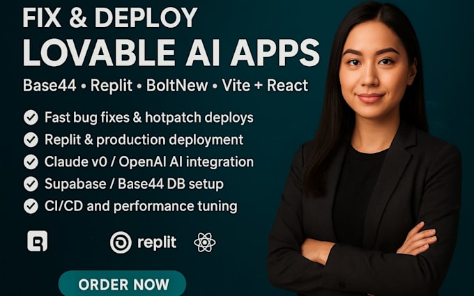 Fix deploy lovable ai base44 replit bolt new vite react js v0 base44 ...