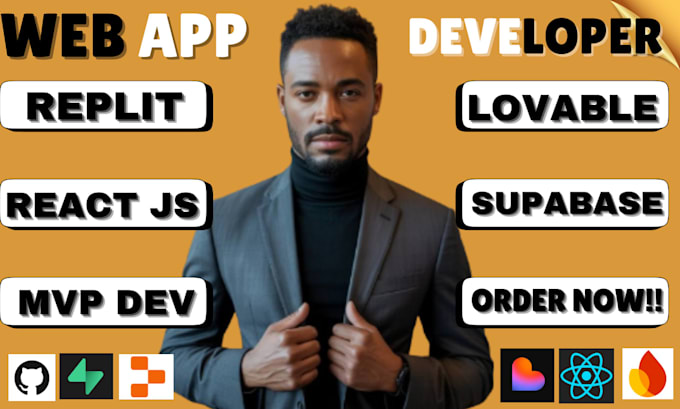 Aplicación web full stack next js node js react js replit lovable bolt supabse ai