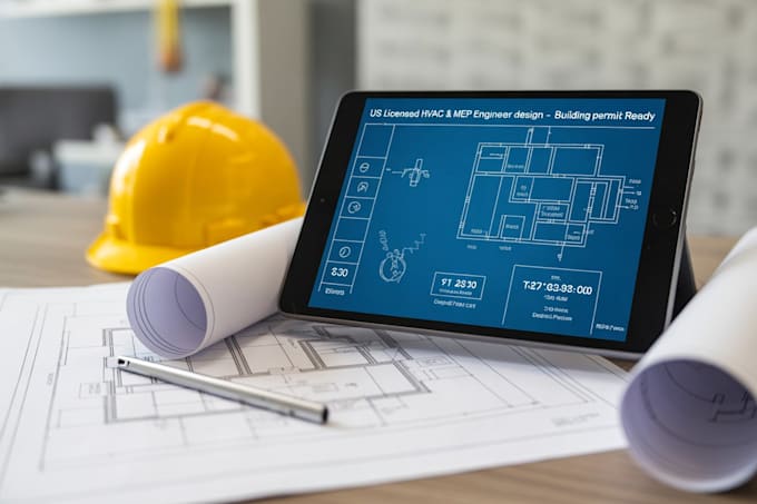 Hvac system mechanical drawings mep engineer design by Grace9p | Fiverr