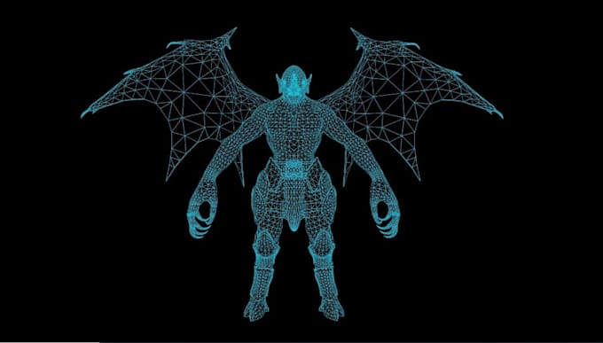 Map 3d humanoid monster character,gargoyle,pbr texture,ue5 mocap,iclone ...