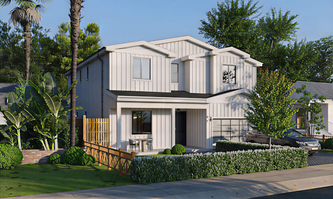 Exterior design, 3d architectural house exterior rendering exterior ...