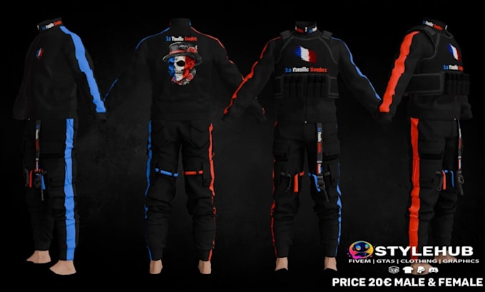 Do custom fivem eup, mc kuttes, biker vests, and realistic gta 5 ...
