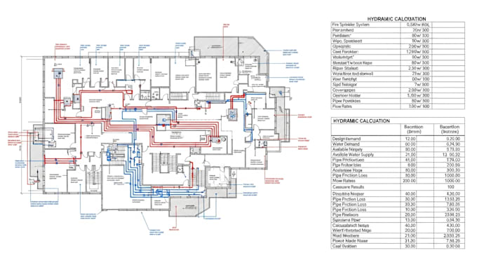 Design nfpa 13 fire sprinkler system layouts and hydraulic calculation by Engineerenoch32 | Fiverr