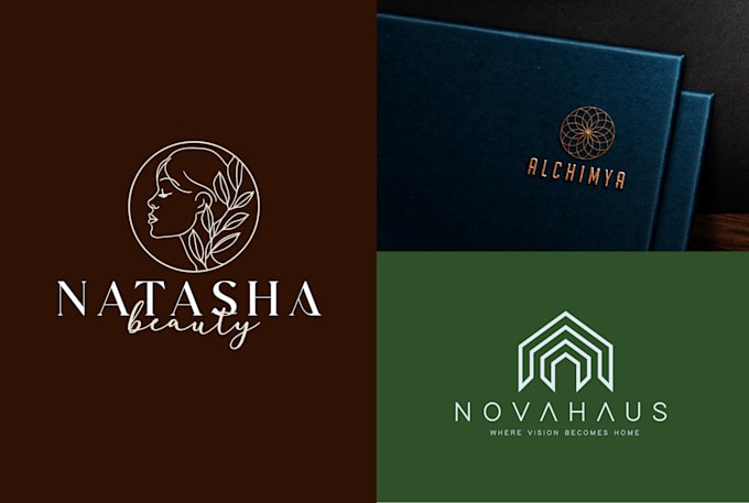 Do lineart boho minimalist feminine signature hand drawn logo design by ...