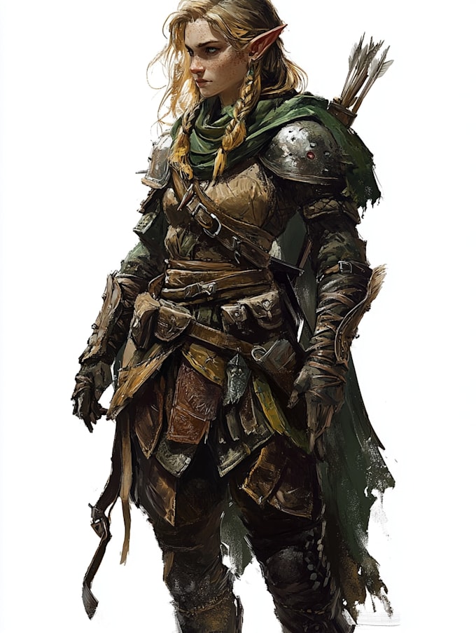 Dnd character art and dnd character art by Danheinzop | Fiverr