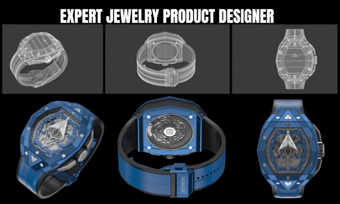 Design jewelry 3d cad model jewelry render printable 3d file gemstone ...