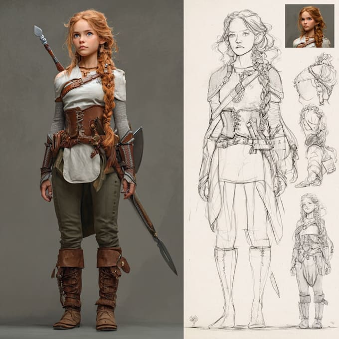 Create fantasy dnd character or dnd character design by Landiohen | Fiverr