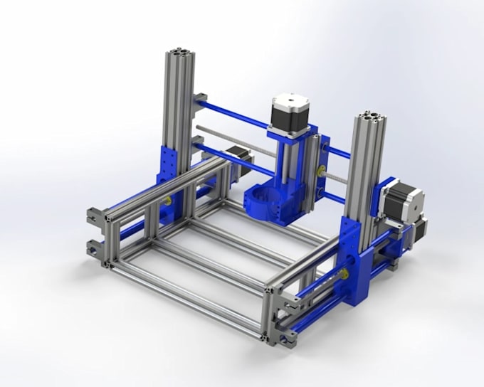 Create 3d cnc milling machine,workshop equipment,metal fabrication with ...
