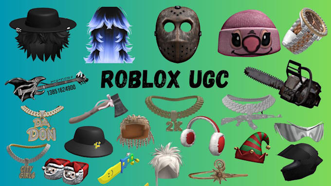Crear accesorios ugc de roblox, ropa en capas y assets de juego en blender