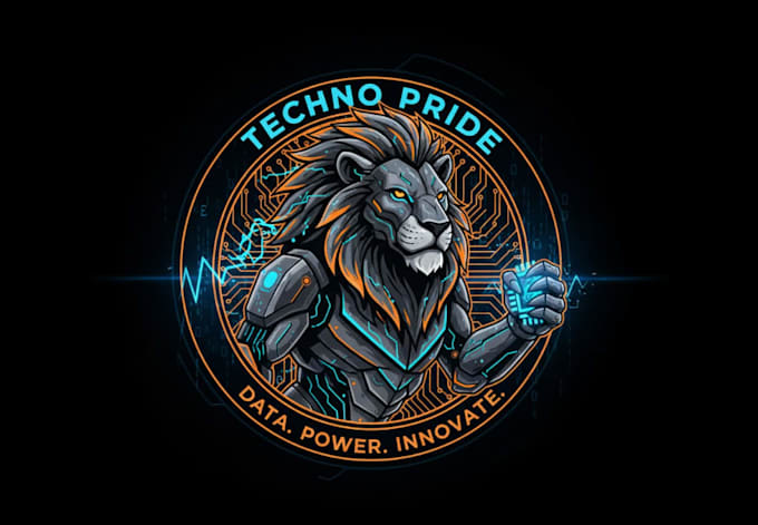 Create electronics mascot logo design with unlimited review by ...